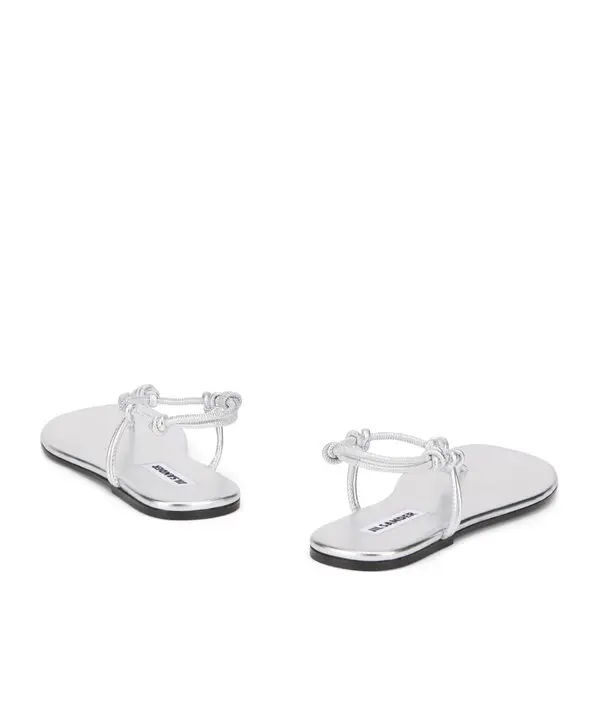 JIL SANDER Knotted Strap Flat Sandals