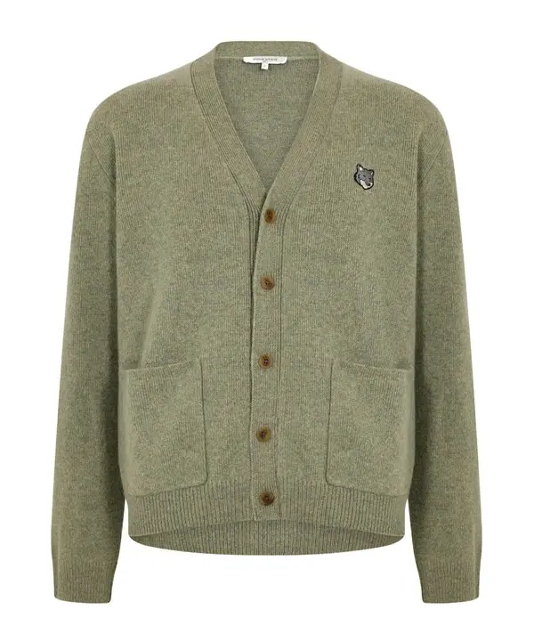 Maison Kitsuné Hooded Cardigan - Green