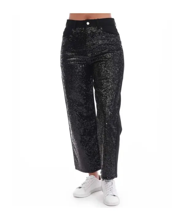 Emporio Armani Sequined Straightleg Trousers