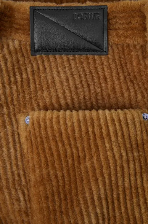 Loewe Trousers In Shearling