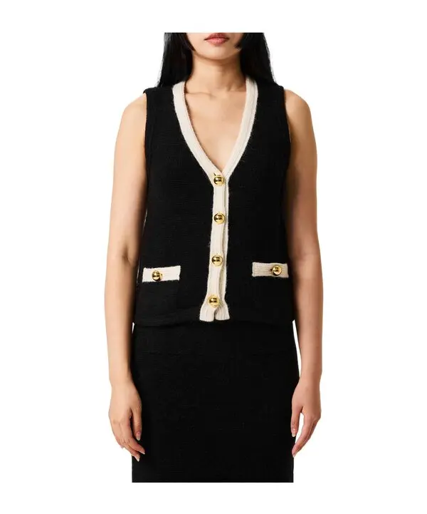 Alessandra Rich Vneck Knit Cardigan