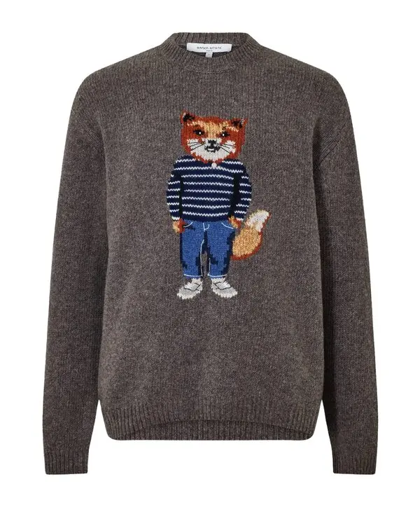 Maison Kitsuné Fox Sweater - Grey