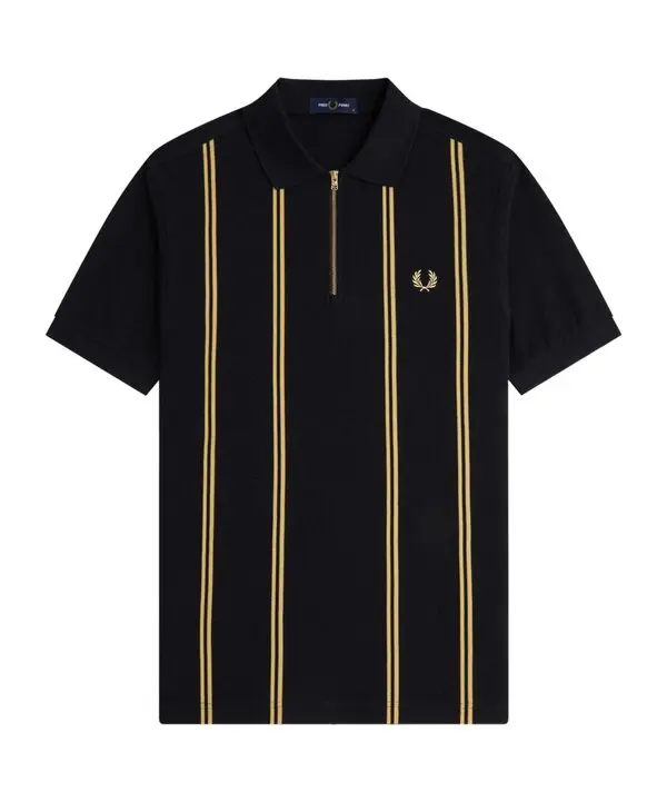 Fred Perry Shortsleeve Striped Polo Shirt