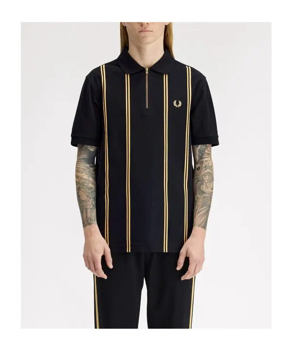 Fred Perry Shortsleeve Striped Polo Shirt