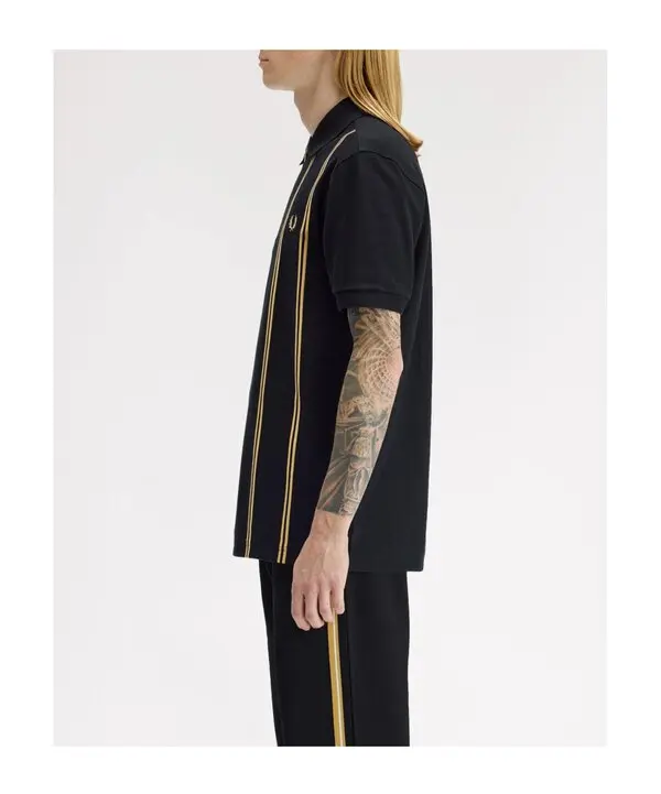 Fred Perry Shortsleeve Striped Polo Shirt
