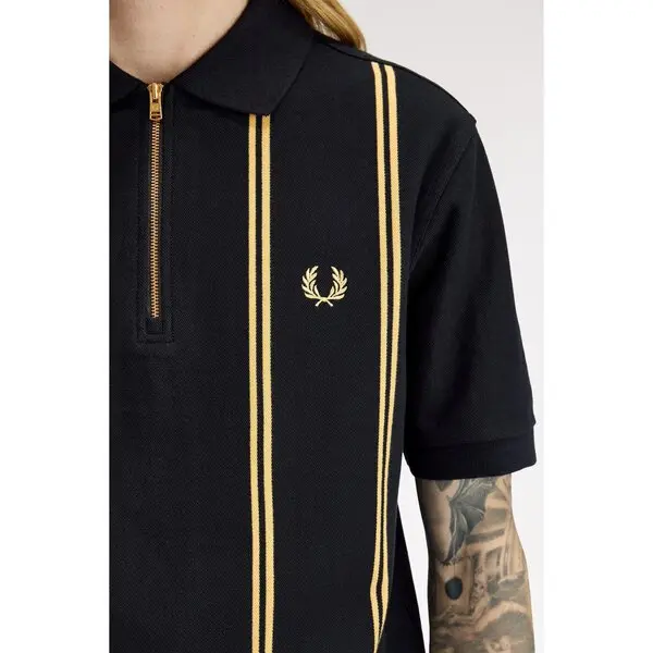 Fred Perry Shortsleeve Striped Polo Shirt