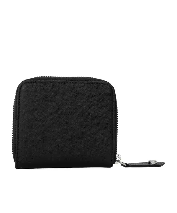 VIVIENNE WESTWOOD Crossgrain Leather Ziparound Short Wallet