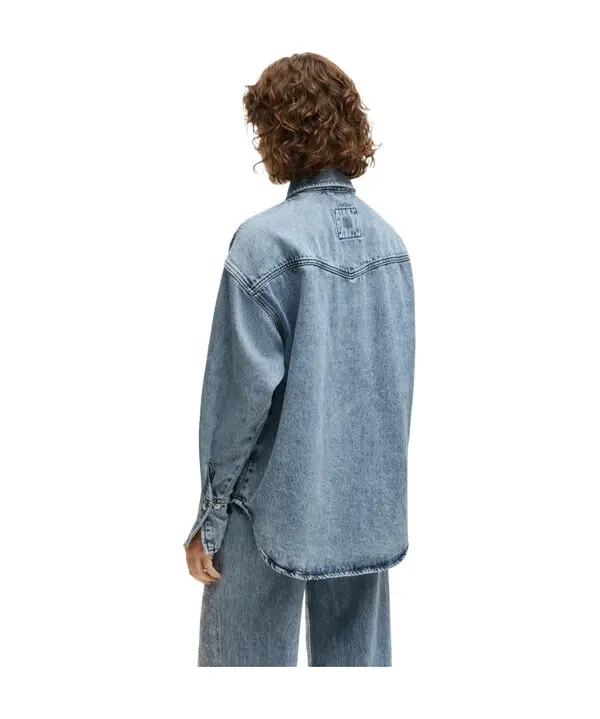 Hugo Boss Pointcollar Denim Longsleeve Shirt
