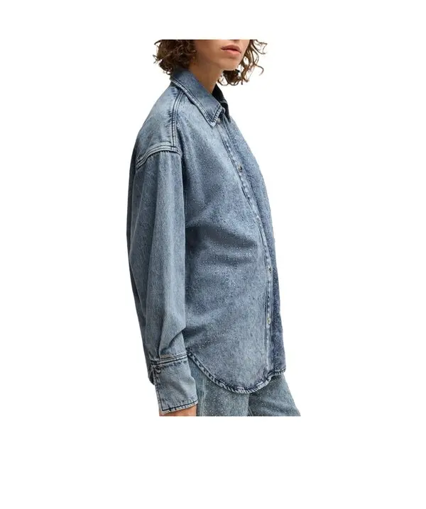 Hugo Boss Pointcollar Denim Longsleeve Shirt