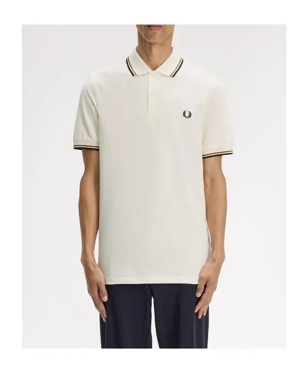 Fred Perry Cotton Lapel Shortsleeve Shirt