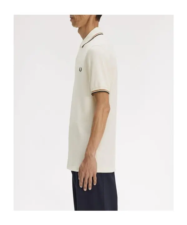 Fred Perry Cotton Lapel Shortsleeve Shirt