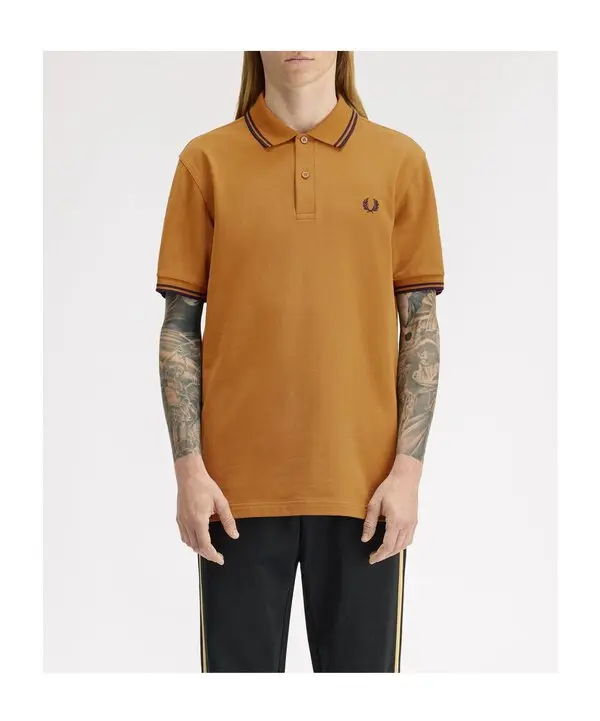 Fred Perry Cotton Shortsleeve Lapel Tshirt