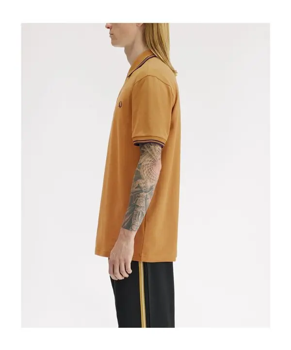 Fred Perry Cotton Shortsleeve Lapel Tshirt