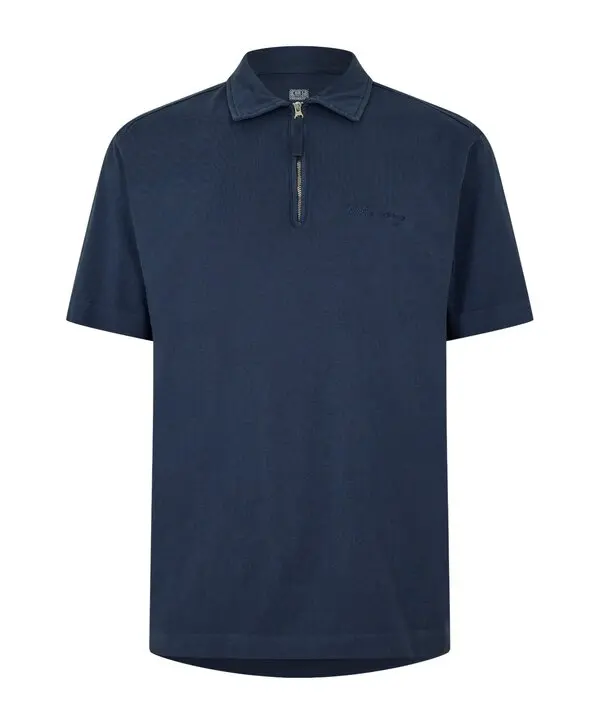 C.P. COMPANY Shortsleeve Zipup Polo Shirt