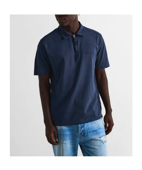 C.P. COMPANY Shortsleeve Zipup Polo Shirt