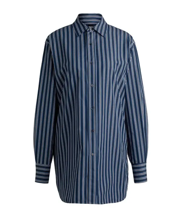 Hugo Boss Vertical Striped Long-sleeve Shirt - Blue