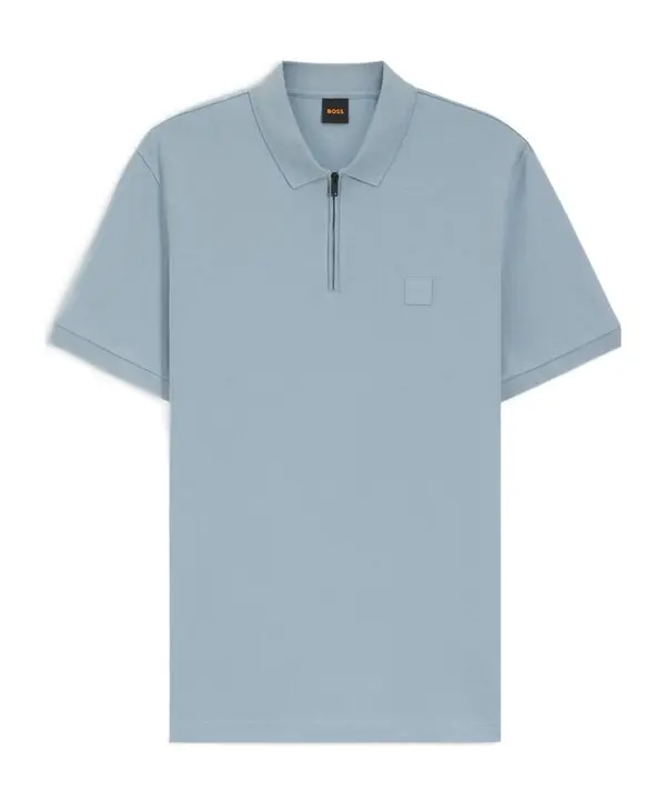 Hugo Boss Zipup Lapel Shortsleeve Shirt