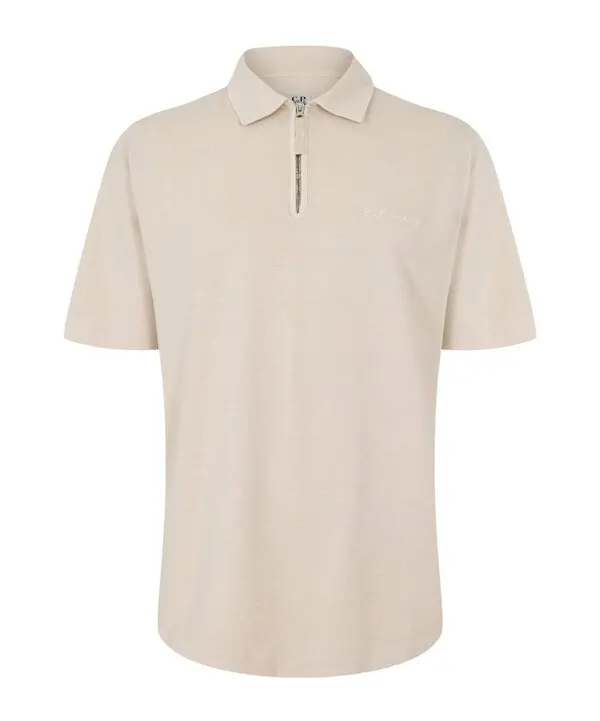 C.P. COMPANY Shortsleeve Zipup Polo Shirt