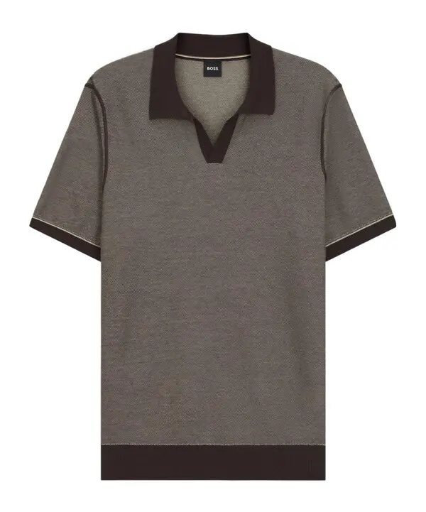Hugo Boss Shortsleeve Knit Polo Shirt - No