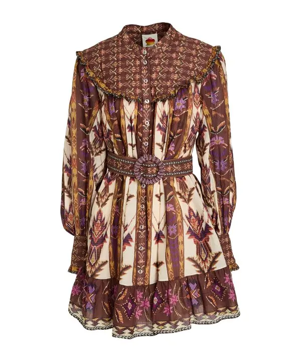 Farm Rio Short Dresses - Brown