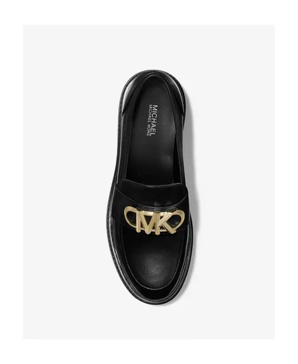Michael Kors Logo Plaque Slip-on Loafers