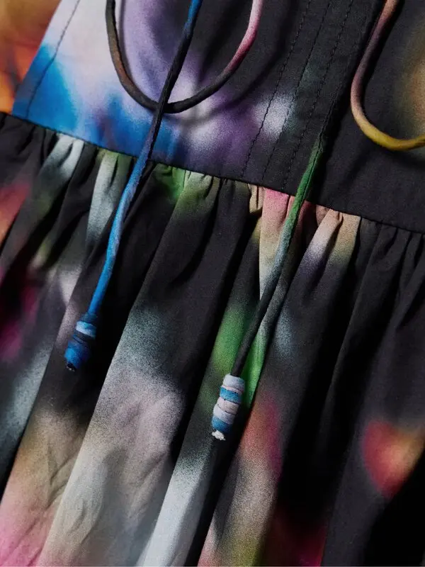 Ulla Johnson Printed Midi Dress With Belt