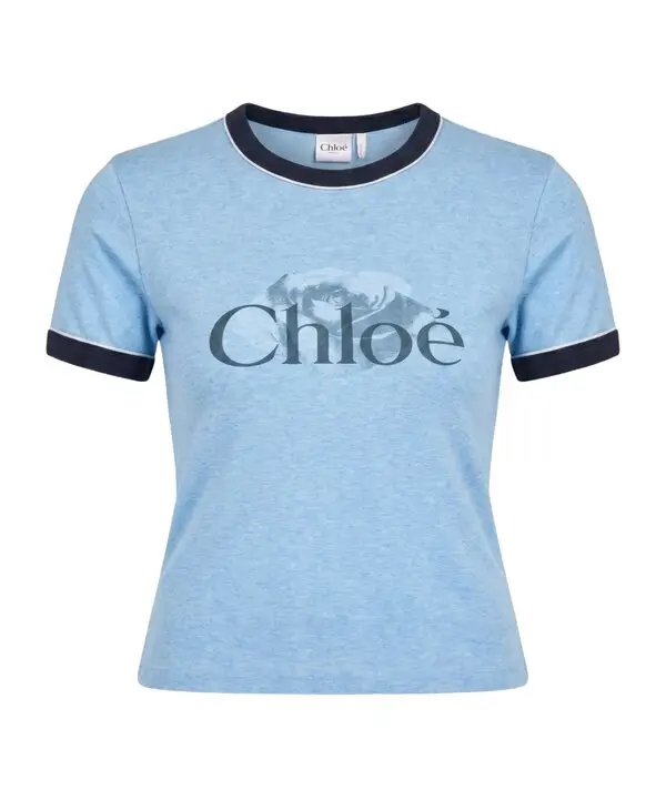 Chloé Printed Tshirt - Blue