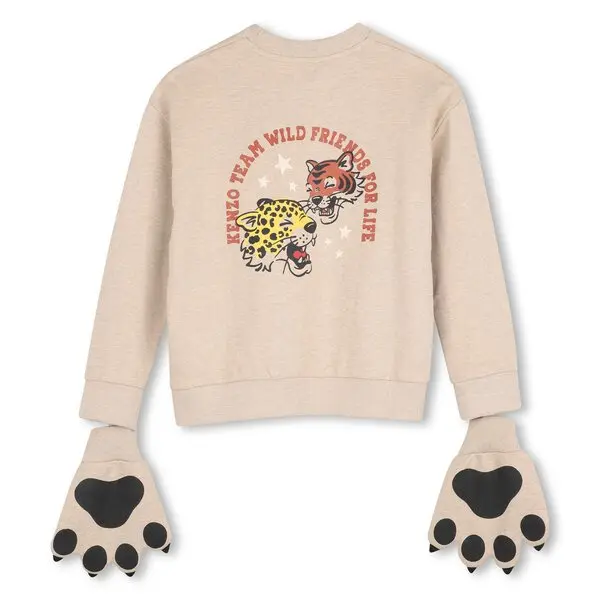 Kenzo Graphic-print Paw-attachment Sweatshirt