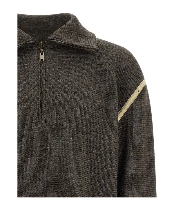 MAISON MARGIELA Elbow Patch Quarter-zip Sweaters
