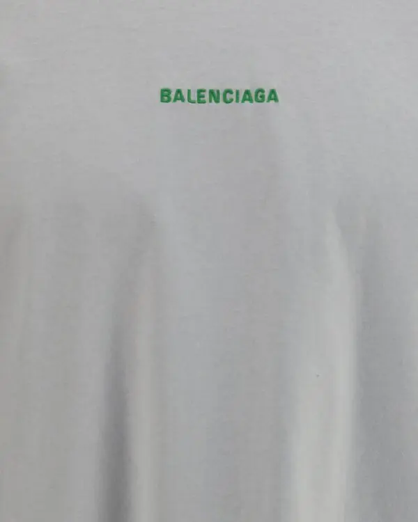 Balenciaga Double Oversized T-shirt - White Apple Green