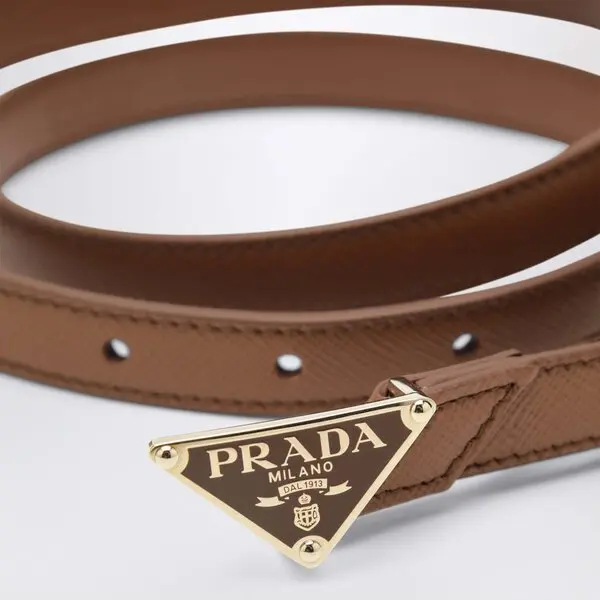 Prada Belt With Triangular Logo
