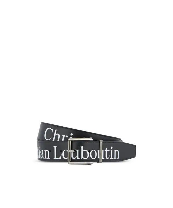CHRISTIAN LOUBOUTIN Logo-print Leather Belt