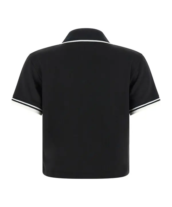 Amiri Cropped Zip Polo Shirt