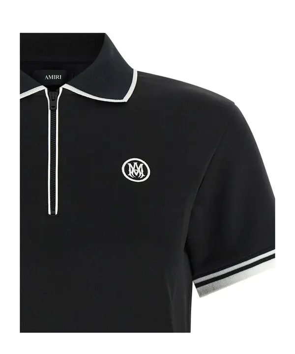 Amiri Cropped Zip Polo Shirt