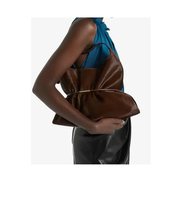Balmain Sphynx Medium Bag In Pony-effect Leather
