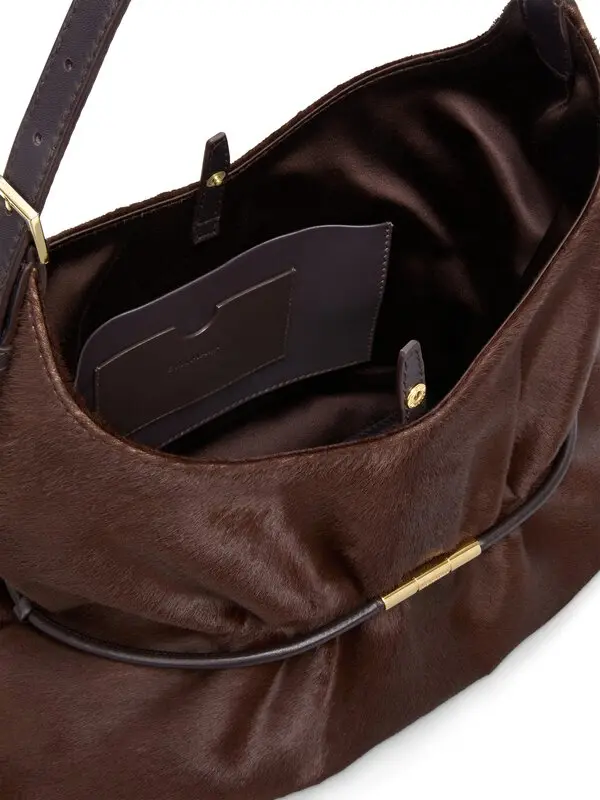 Balmain Sphynx Medium Bag In Pony-effect Leather