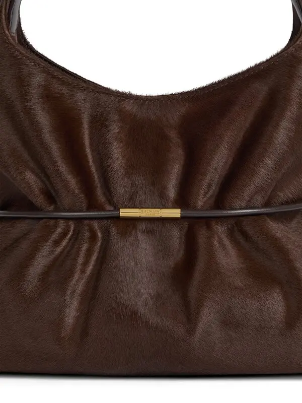 Balmain Sphynx Medium Bag In Pony-effect Leather