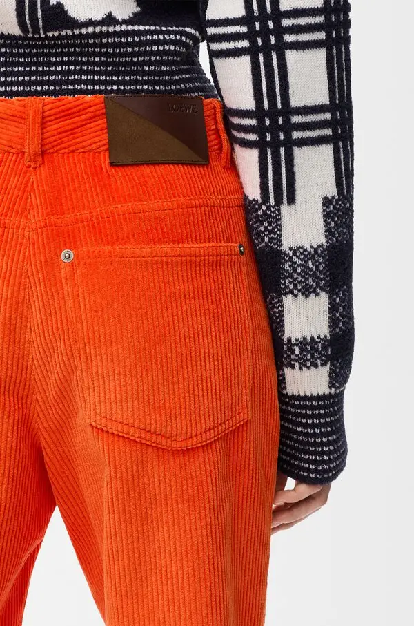 Loewe Trousers In Cotton Corduroy