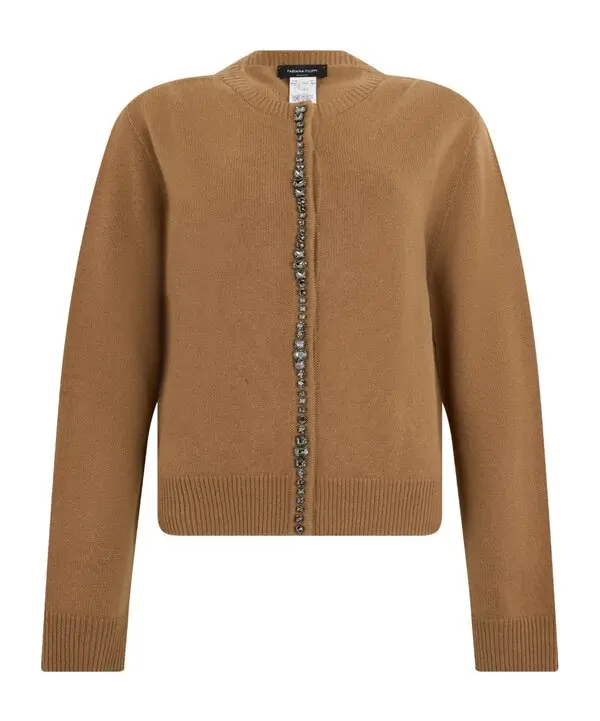 Fabiana Filippi Long-sleeved Zip-up Knit Jacket