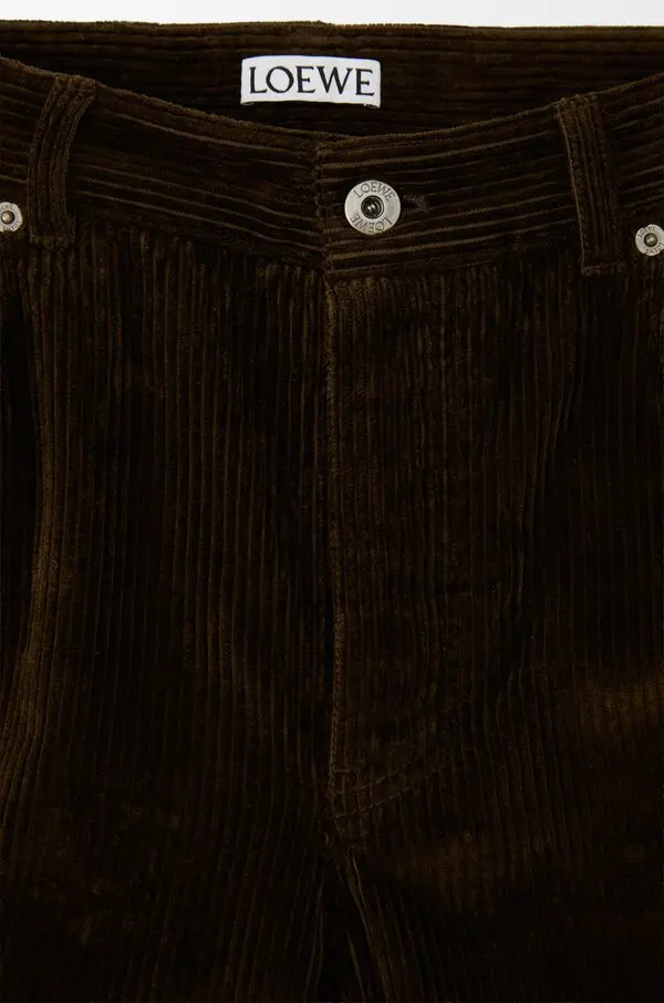 Loewe Trousers In Cotton Corduroy