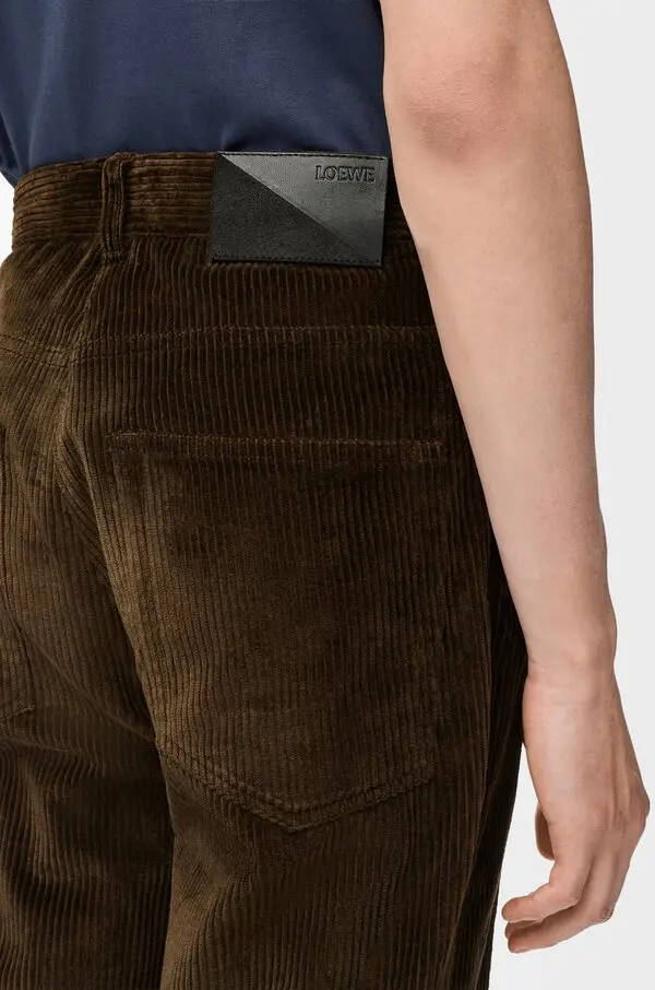 Loewe Trousers In Cotton Corduroy