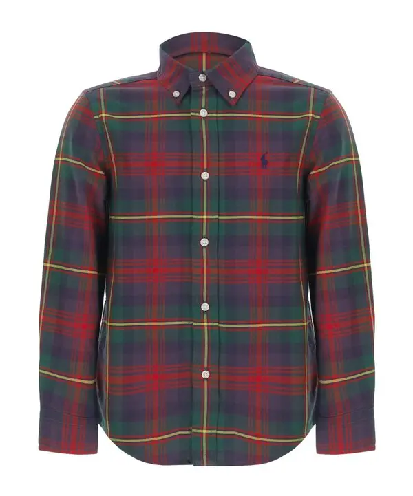 Polo Ralph Lauren Tartan-print Button-down Shirt - Black