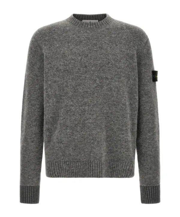Stone Island Logo-patch Knit Sweater