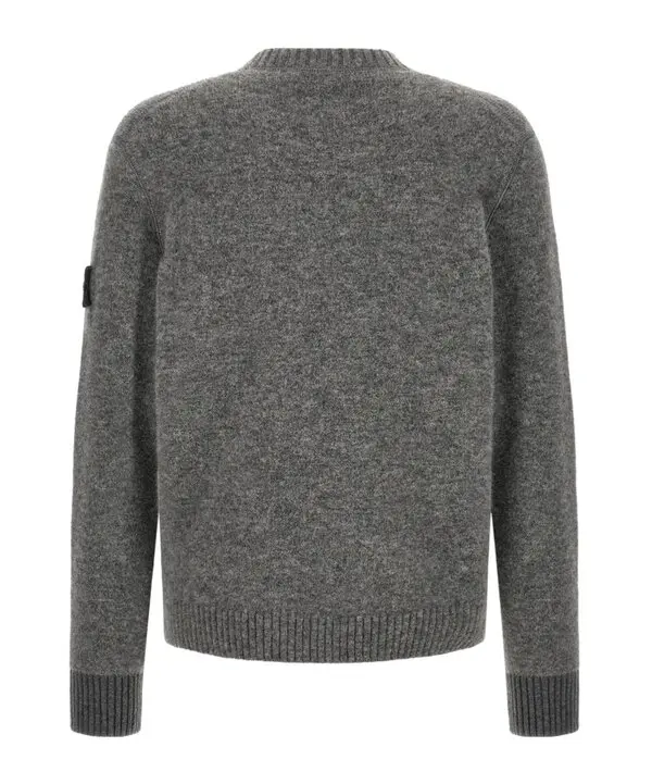 Stone Island Logo-patch Knit Sweater