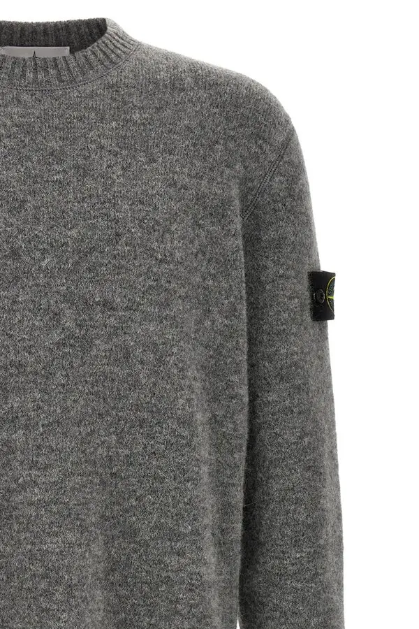 Stone Island Logo-patch Knit Sweater