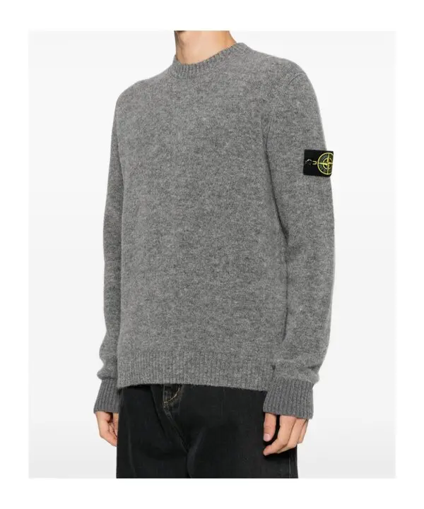 Stone Island Logo-patch Knit Sweater