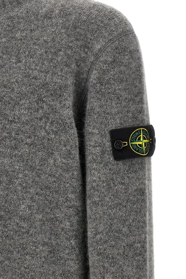 Stone Island Logo-patch Knit Sweater