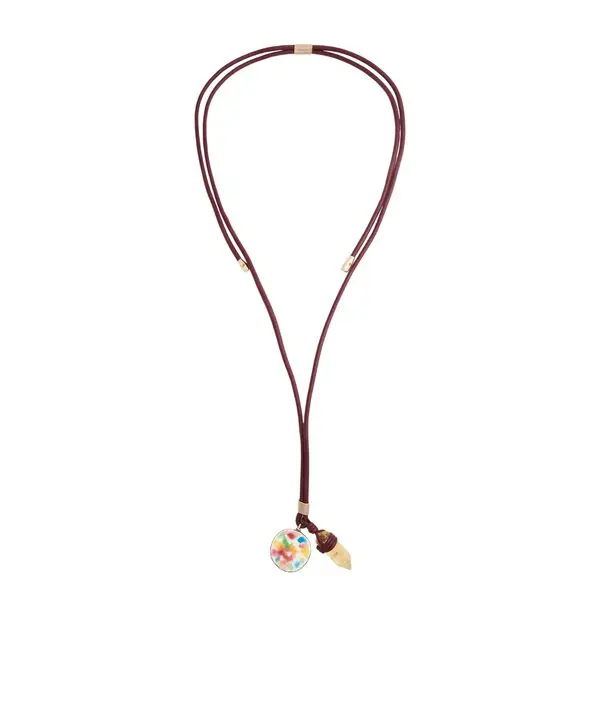 Chloé Pendant Necklace - Red