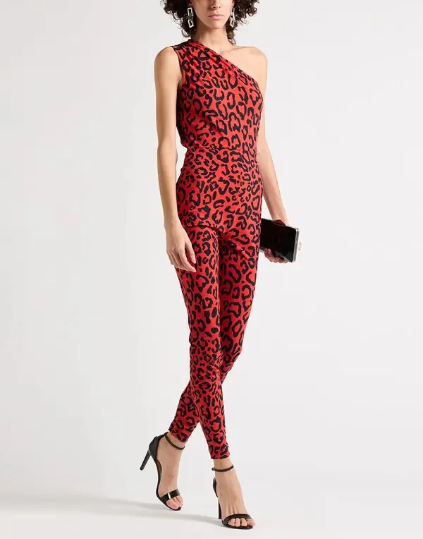 Dolce & Gabbana Leopard-print One-shoulder Jumpsuit