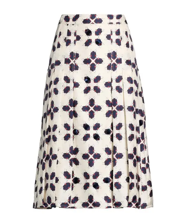 Tory Burch Colorful Pleated Skirt